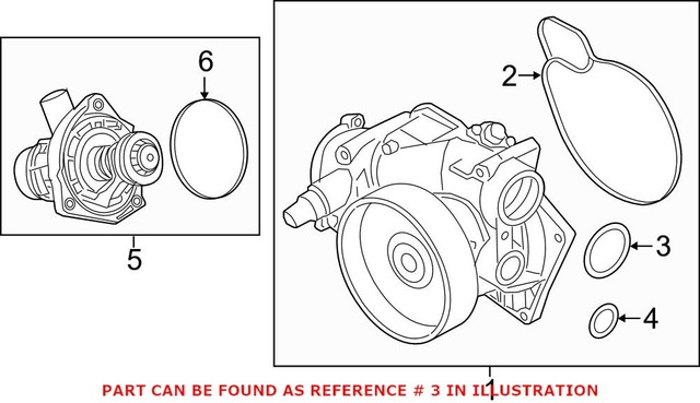 Genuine BMW Water Pump Assembly Seal 11-51-7-642-402 for sale online | eBay