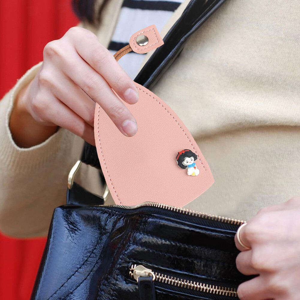 Cartoon Key Wallets Keychain Organizer Creative Pull Out Key Bags (Pink ...