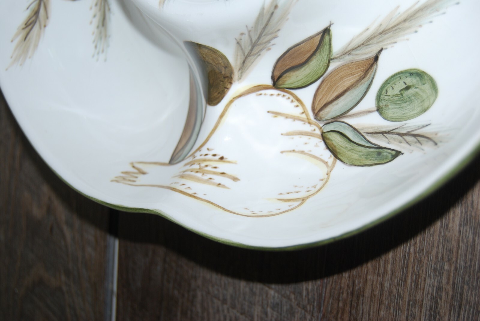 LAURIE GATES WARE Ceramic VEGETABLE PLATTER DIP CENTER 12 3/4" Dia | eBay