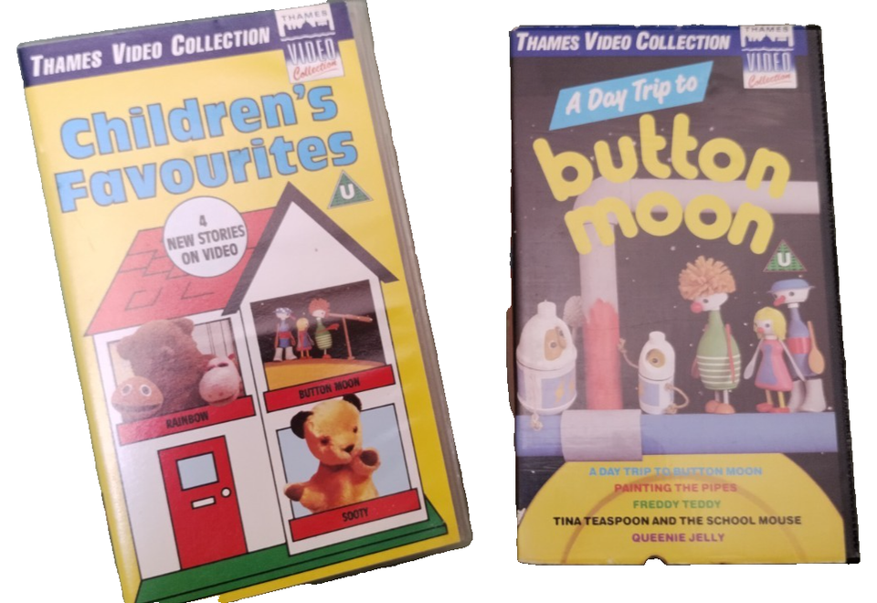 Thames Video Collection VHS Tapes - Rainbow, Button Moon, & Sooty - 80s ...