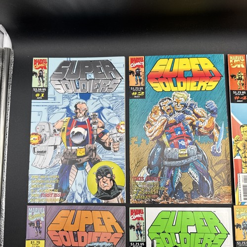 Complete Set Super Soldiers 1 2 4 5 6 7 8 Marvel UK Captain America ...