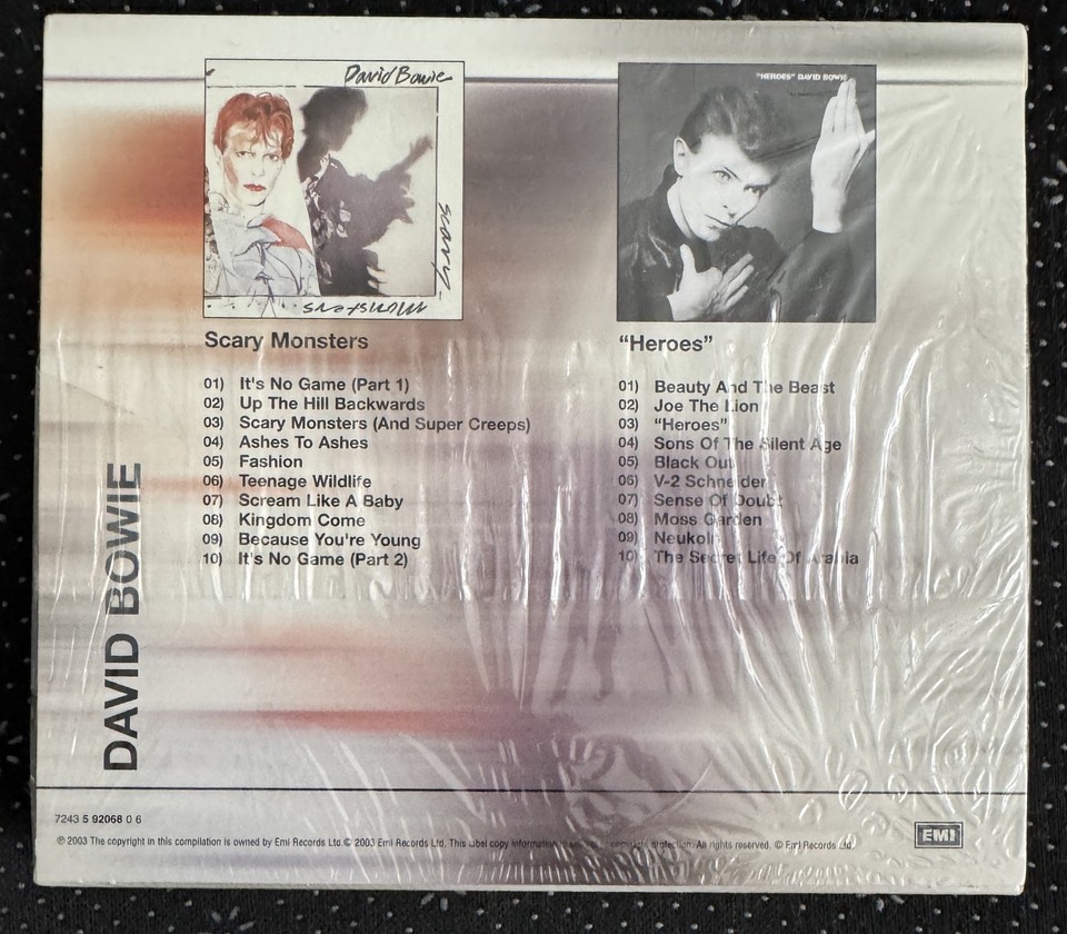 David Bowie : Scary Monsters / Heroes - Boxed Set - Sealed - Free ...