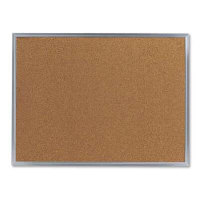 Universal Bulletin Board, Natural Cork, 24 x 18, Satin-Finished ...