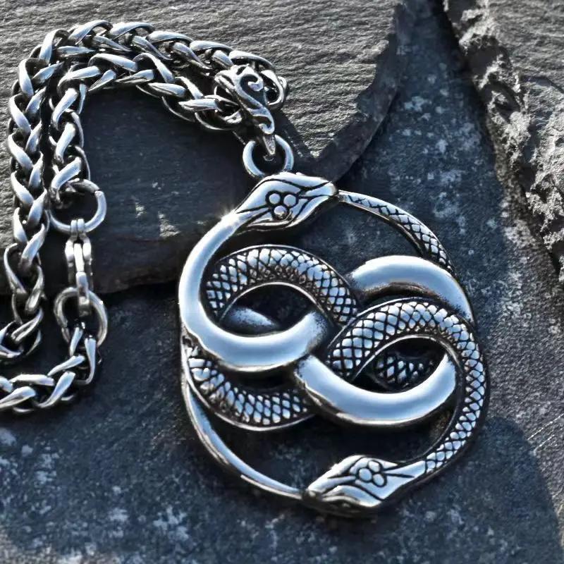 the Never Ending Story Snake Ouroboros Nordic Talisman Two Snakes Auryn ...