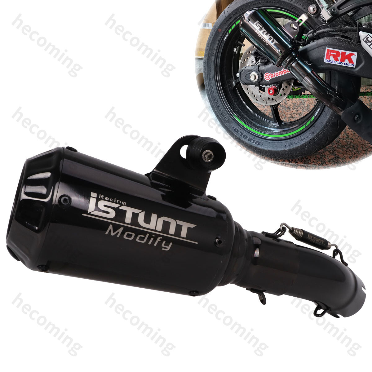 Full Exhaust System For Kawasaki Ninja ZX4R ZX4RR ZX 4R 23-24 Baffle ...