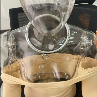 Metal Steel Bondage Locking Neck Collar Choker BDSM Slave Restraint ...