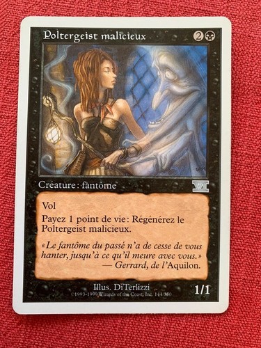Carte Magic MTG 6ème édition (6ED) - Poltergeist malicieux FR EX | eBay