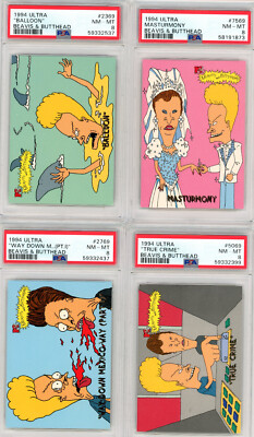 1994 Fleer MTV Beavis and Butthead PSA Graded card LOT | eBay
