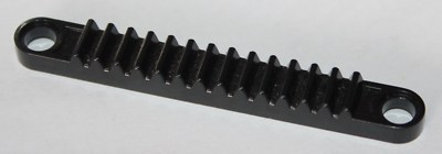 Lego Technic Black Gear Rack 1x8 with Holes ref 6630/set 8466 8458 8448 ...