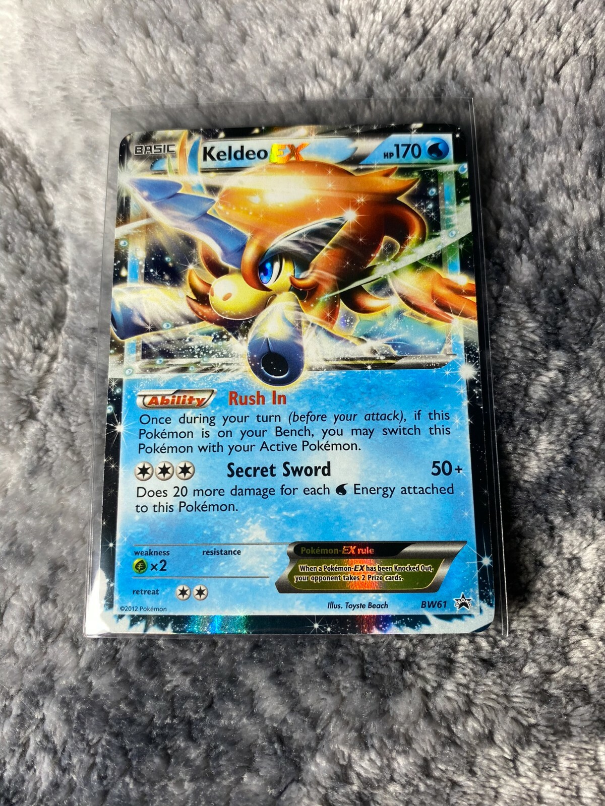 Keldeo Pokemon Card Ex