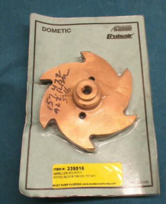 Scot # 189.001.157.472 Impeller 472 P-711 Bronze 5" #339516 DOMETIC | eBay