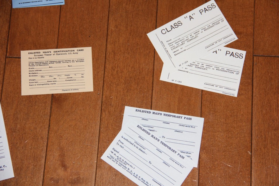 WW2 US American Soldiers paper work set, reproduction | eBay