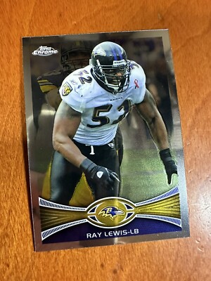 2012 Topps Chrome #121 Ray Lewis Baltimore Ravens HOF | eBay