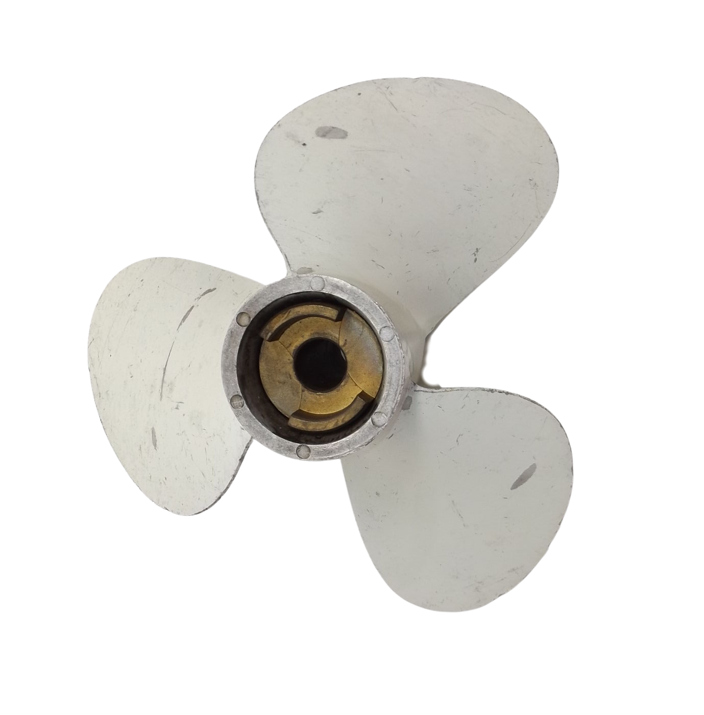 Omc 381442 686F 3-Blade Stringer 13″ x 14 Propeller White Used | eBay
