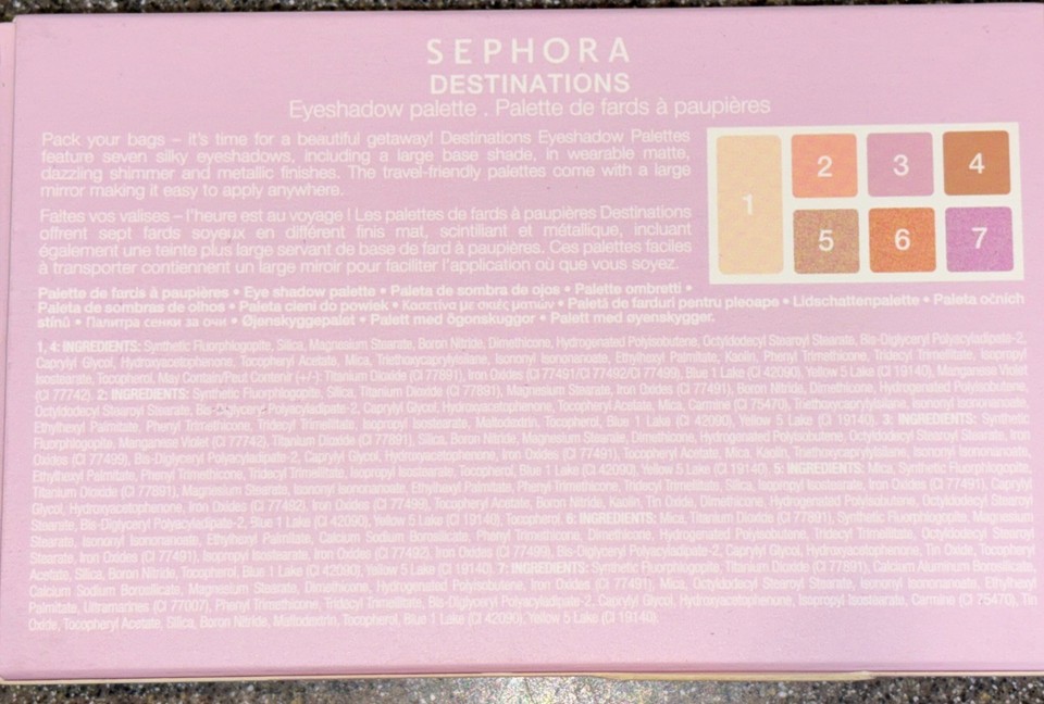 Sephora Destinations ISLAND HOPPING Eyeshadow Palette New in Box ...
