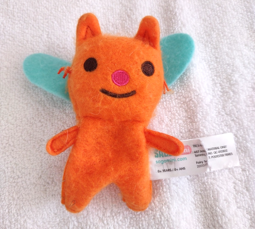 Sago Mini Plush Orange Jinja Walk & Play Angel Cat Finger Puppet 4 1/2 ...