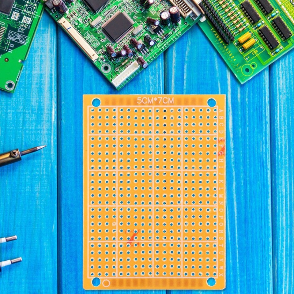 20 Pcs Circuit Board Soldering Test Pcb and Electronic Component yellow ...