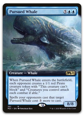 Pursued Whale (Extended Art) #351 (NM) Core Set 2021 M21 Magic MTG | eBay
