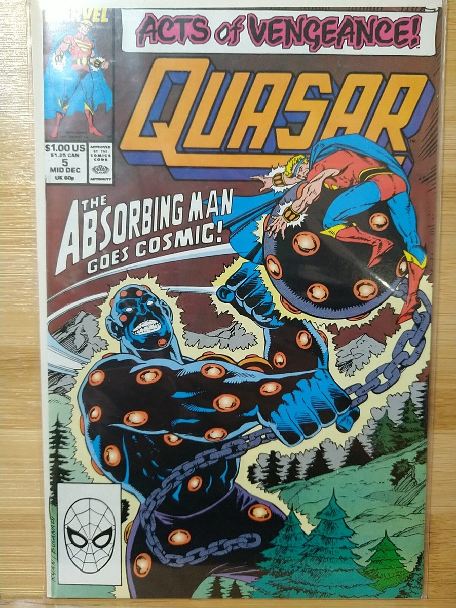 Quasar Comic Issue 4 Copper Age First Print 1989 Gruenwald