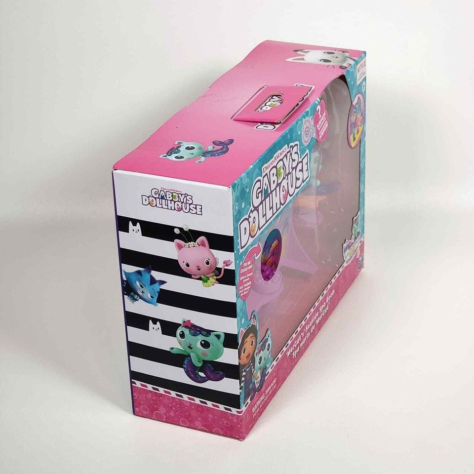 Gabby's Dollhouse 'MerCat's' Seaside Spa Play Set with MerCat Figure ...