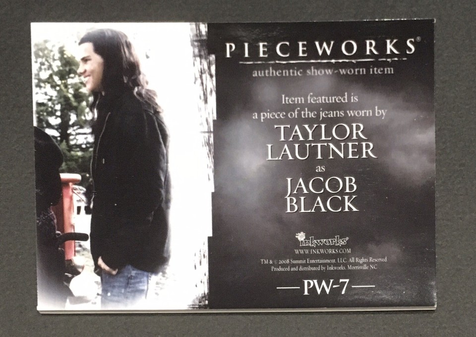The Twilight Saga - Inkworks Pieceworks - “PW-7” - Taylor Lautner ...