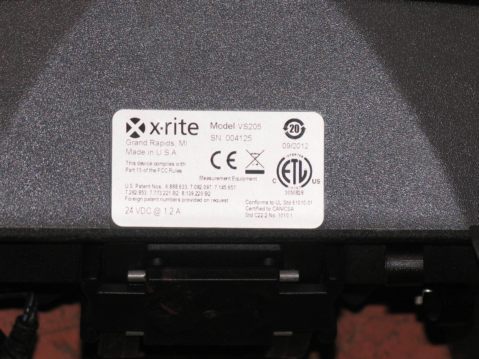 X-Rite iVue VS205 MatchRite Spectrophotometer Paint Matching System No ...