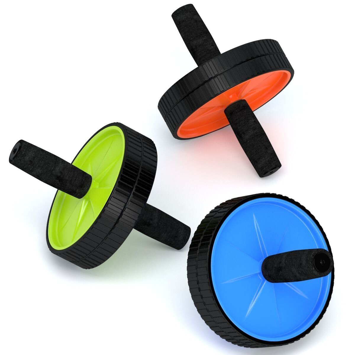 EXERCISE WHEEL ATTREZZO MACCHINA ADDOMINALI RUOTA PALESTRA FITNESS ...