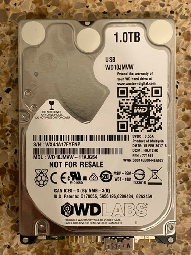 Western Digital Labs 1TB mUSB 3.0 External 2.5" 9mm HDD - Bare Drive ...