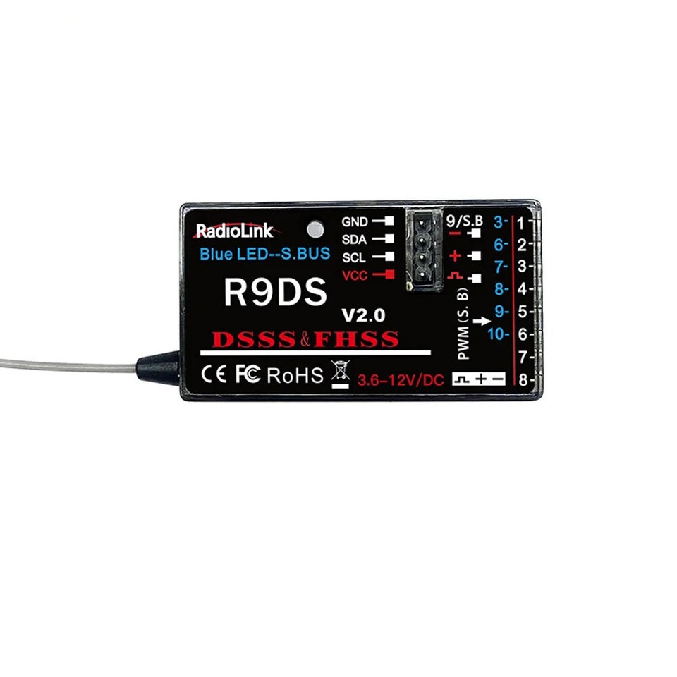 Radiolink R9DS 10 Ch 2.4GHz RC Receiver SBUS/PWM Long Range Control | eBay