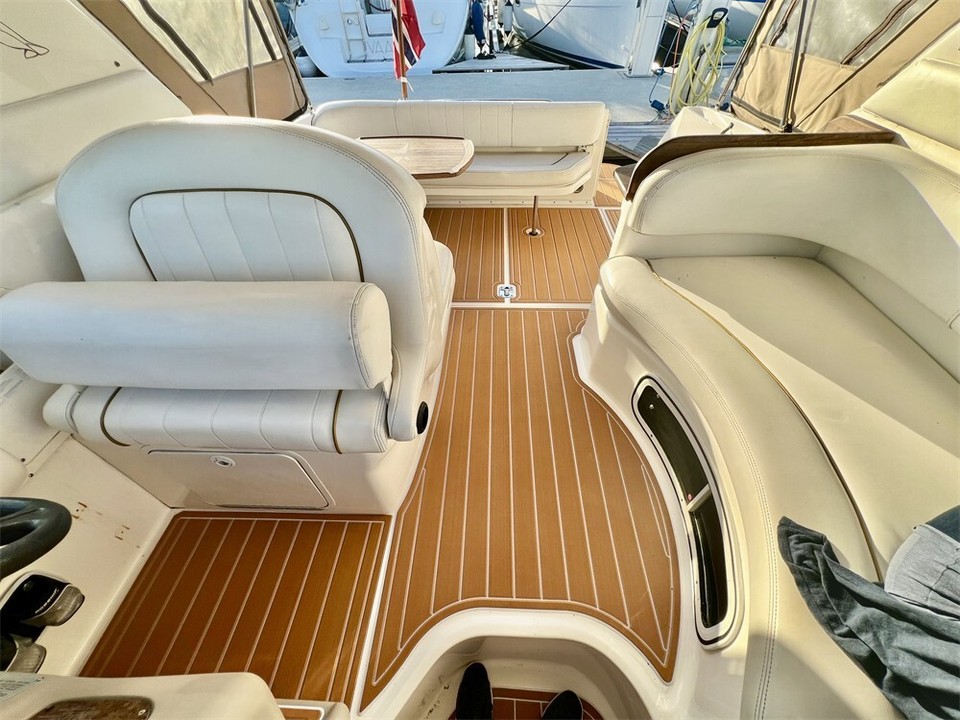 1997-2001 Sea Ray Sundancer 290 Swim Platform Cockpit Pad Boat EVA Teak ...