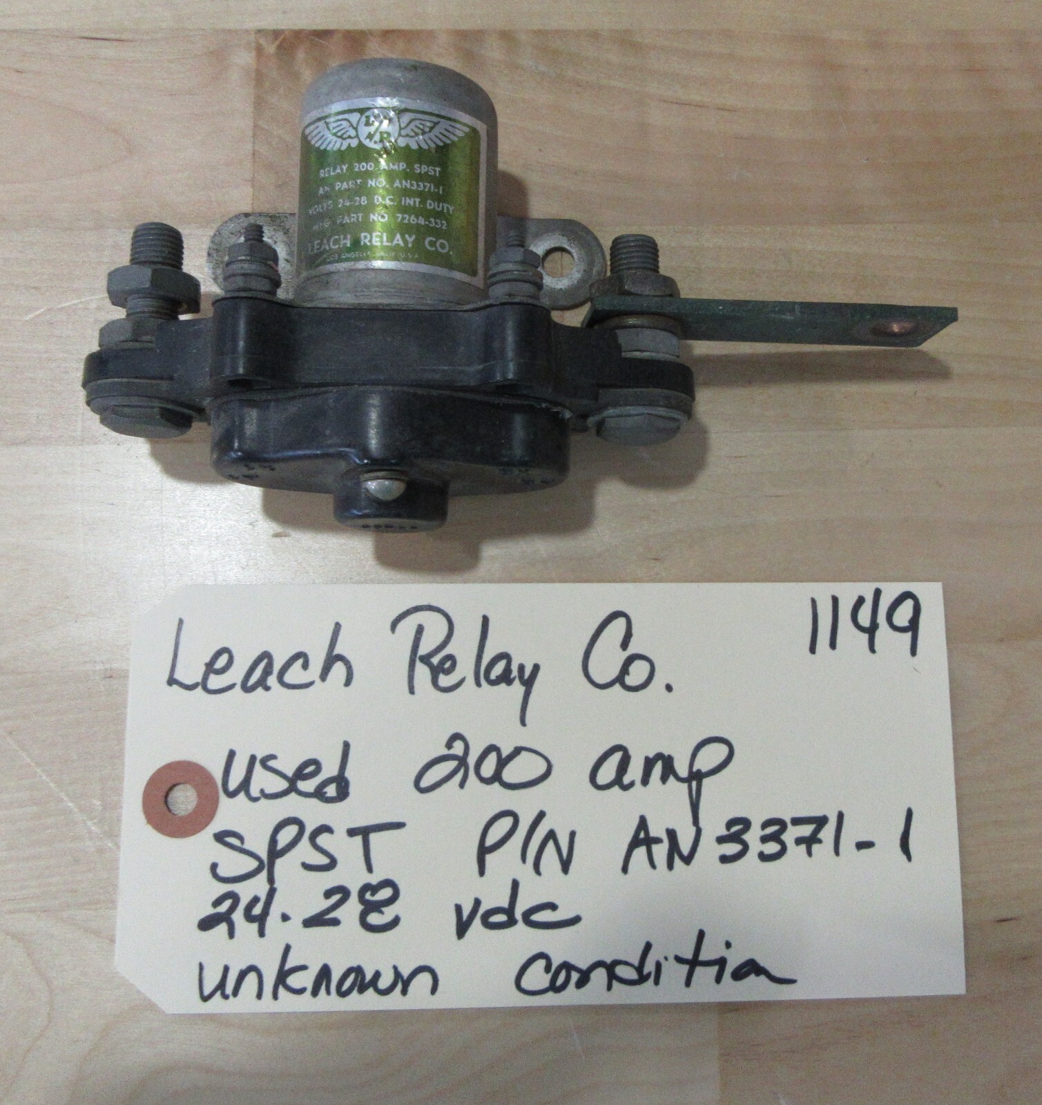 Leach Relay Co. P/N AN3371-1 | eBay