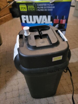 FLUVAL 206 GPH Aquarium Canister MultiStage Aquastop FILTER SYSTEM BL ...