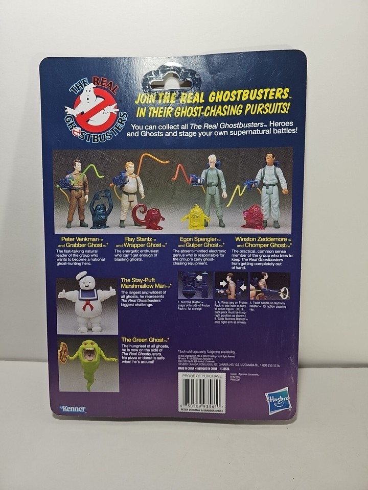 The Real Ghostbusters Kenner Classic: Peter Venkman & Grabber Ghost ...