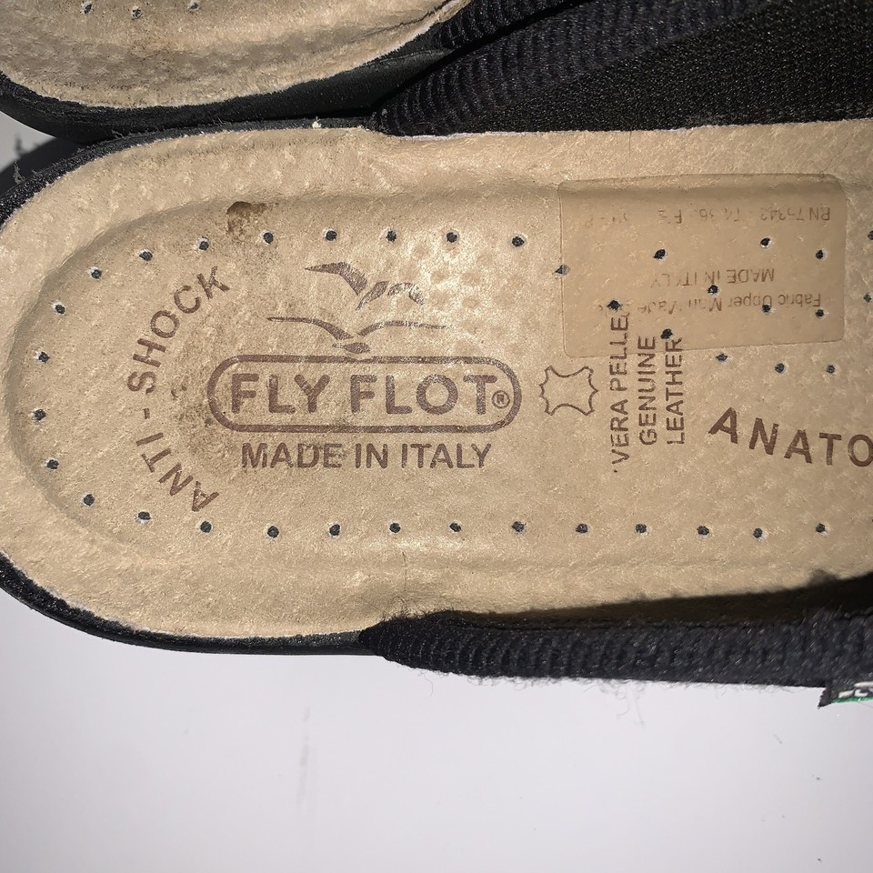 Fly Flot Shoes Womens Size 39 Slip On Clogs Comfort Made In Italy ...