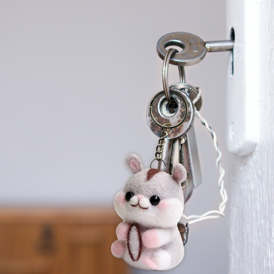 3 Sets Cute Needle Felting Ornaments Kits for Beginners Animal Toy ...