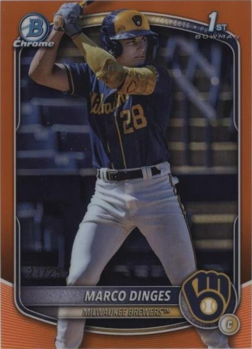 2025 Bowman Chrome - Prospects Marco Dinges, Marco Dinges #BCP-183 ...