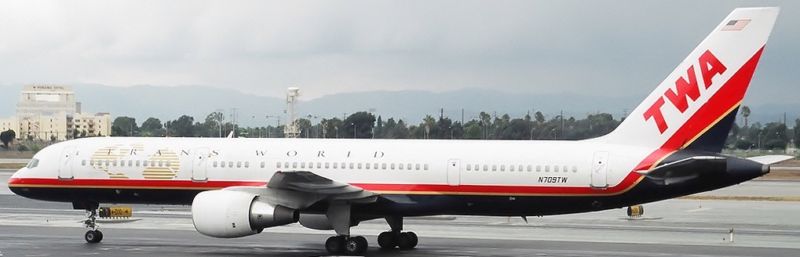 B-757 Trans World TWA B757 Airplane Desktop Kiln Wood Model Free ...