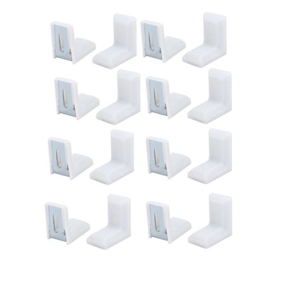 28mmx17mmx28mm Plastic L Shaped Cover Right Angle Corner Brace Bracket ...