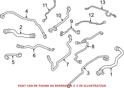 Genuine OEM Engine Coolant Hose for BMW 17128670995 | eBay