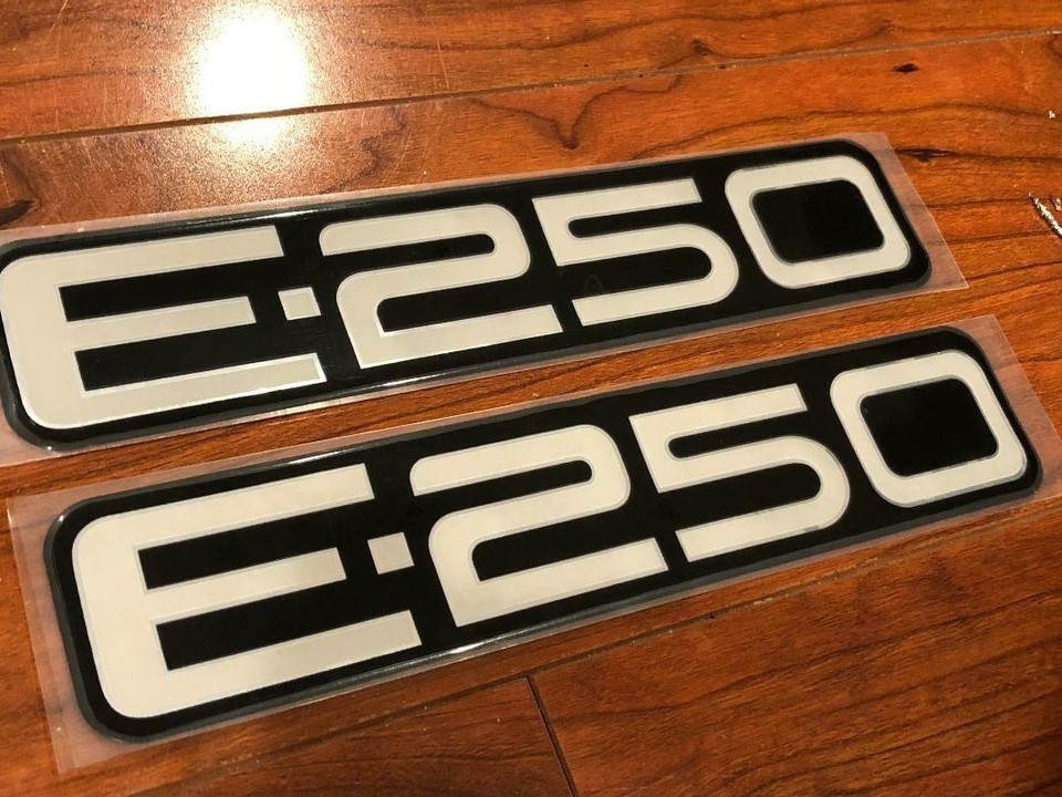 1999 - 2005 FORD ECONOLINE CLUB WAGON E-250 E250 FENDER EMBLEM DECALS ...