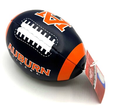 AUBURN TIGERS NCAA 6" SOFTEE STUFFED VINYL FOOTBALL BY RAWLINGS FREE ...