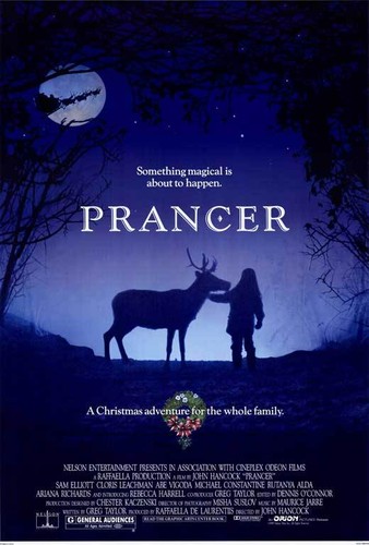 PRANCER Movie POSTER 27x40 Sam Elliott Rebecca Harrell Cloris Leachman ...