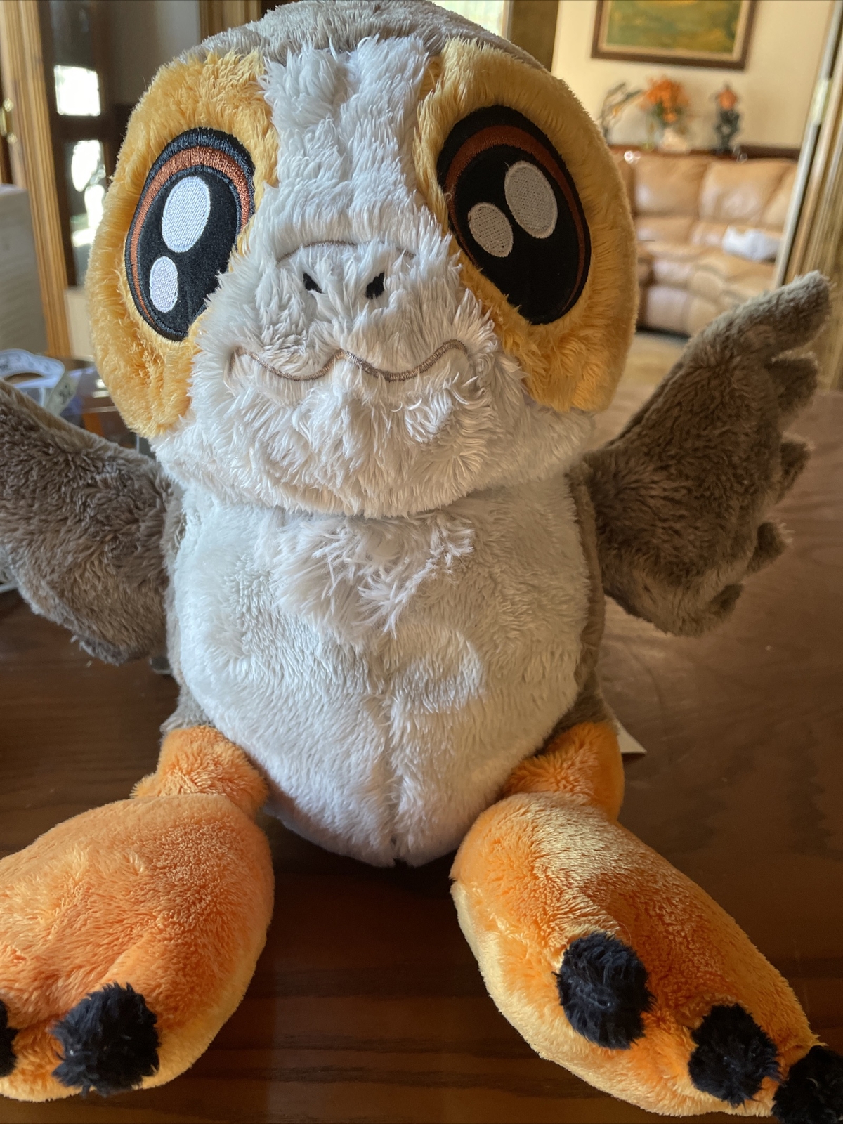Disney Store Star Wars PORG 14" Plush Owl Last Jedi Toy Bird Stuffed ...