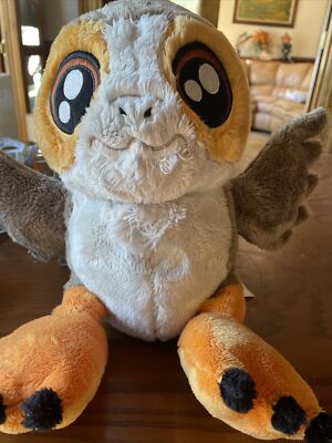 Disney Store Star Wars PORG 14" Plush Owl Last Jedi Toy Bird Stuffed ...