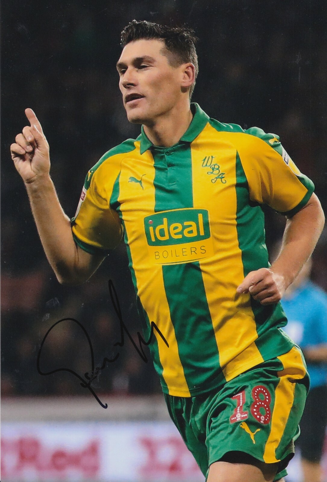Gareth Barry Hand Signed 12x8 Photo - Football Autograph West Brom 1 ...