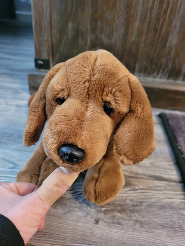 Animal Alley Toys R Us Vintage 14” 2000 laying Dog Brown Dachshund ...