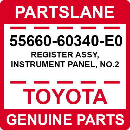 Toyota OEM Genuine Instrument Panel Register AC Heater Air Vent 55660 ...