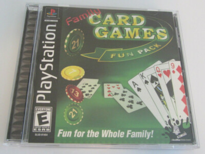 Family Card Games Fun Pack (Sony PlayStation 1, 2003) PS1 Complete FAST ...