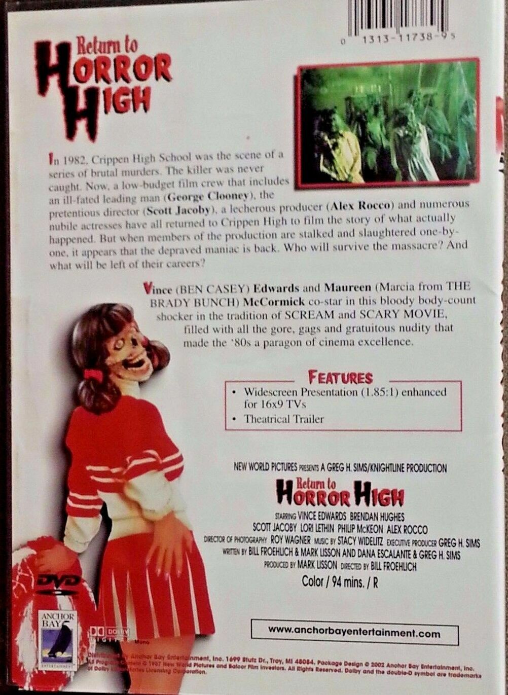 Return to Horror High (DVD, 2002) for sale online | eBay