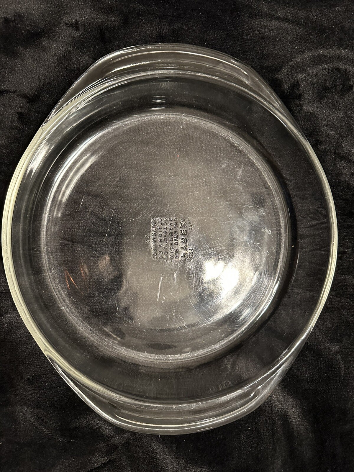 Vintage PYREX #221 21cm 8-1/2” Clear Deep Dish Pie Plate with Handles ...